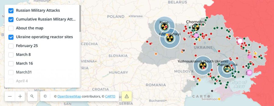 Interactive map and new risk analysis reveals severe hazards at Ukraine ...