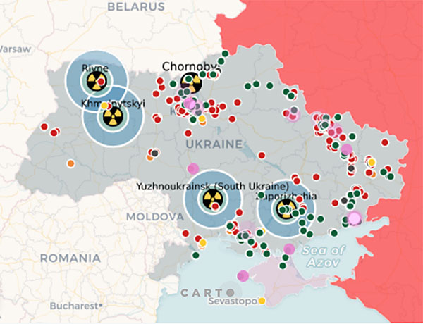 Interactive map and new risk analysis reveals severe hazards at Ukraine ...